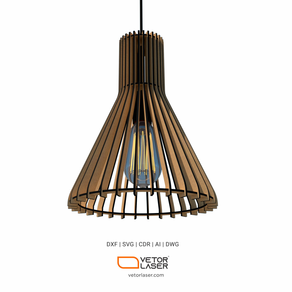 Laser Cut File Ceiling Lights Project Template SVG DXF – VLP0920