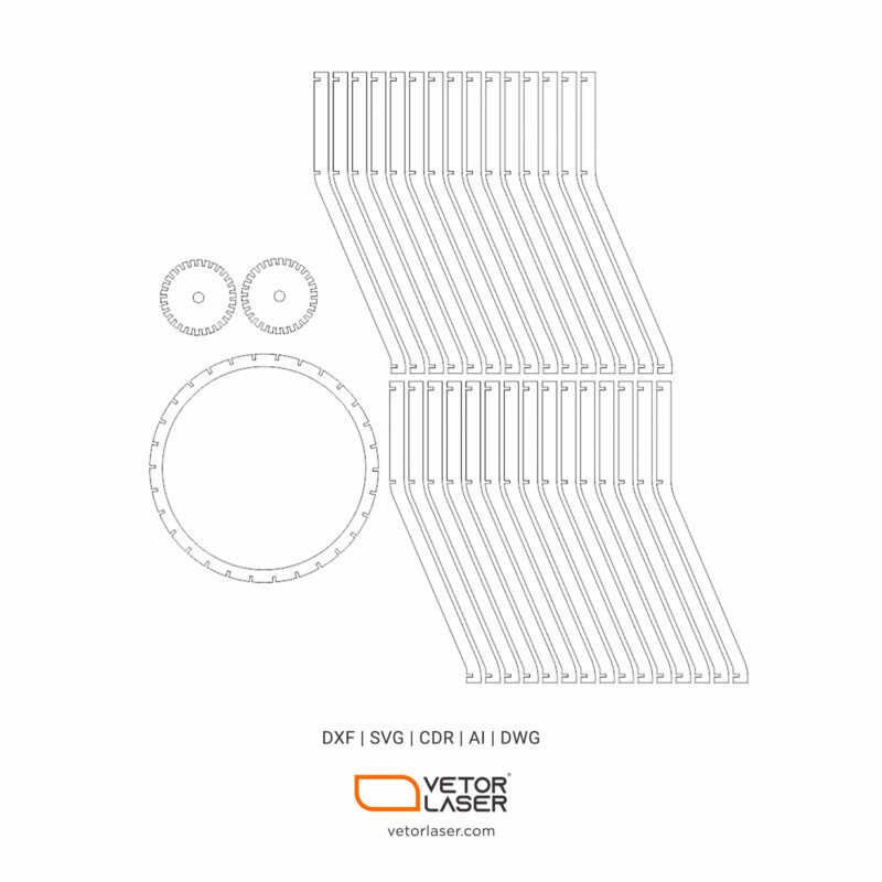 Laser Cut File Ceiling Lights Project Template SVG DXF – VLP0920 ...