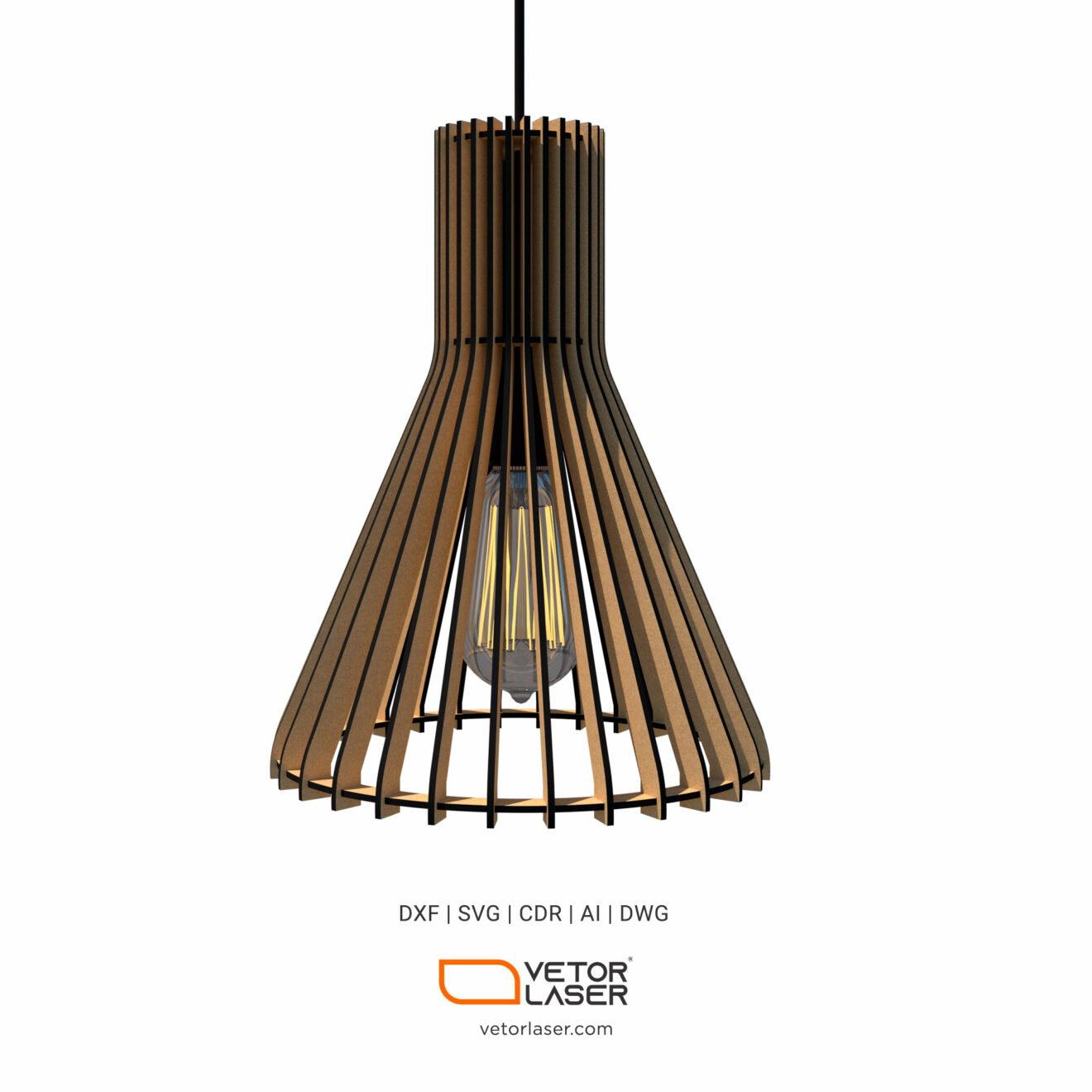 Laser Cut File Ceiling Lights Project Template SVG DXF – VLP0920