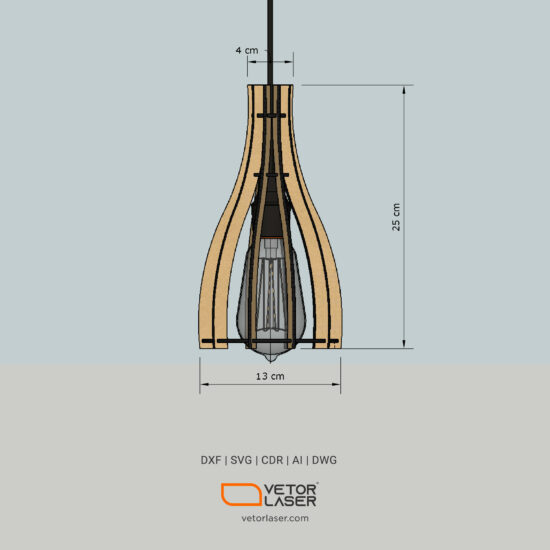 Laser Cut File Ceiling Lights Project Template SVG DXF – VLP2022 ...