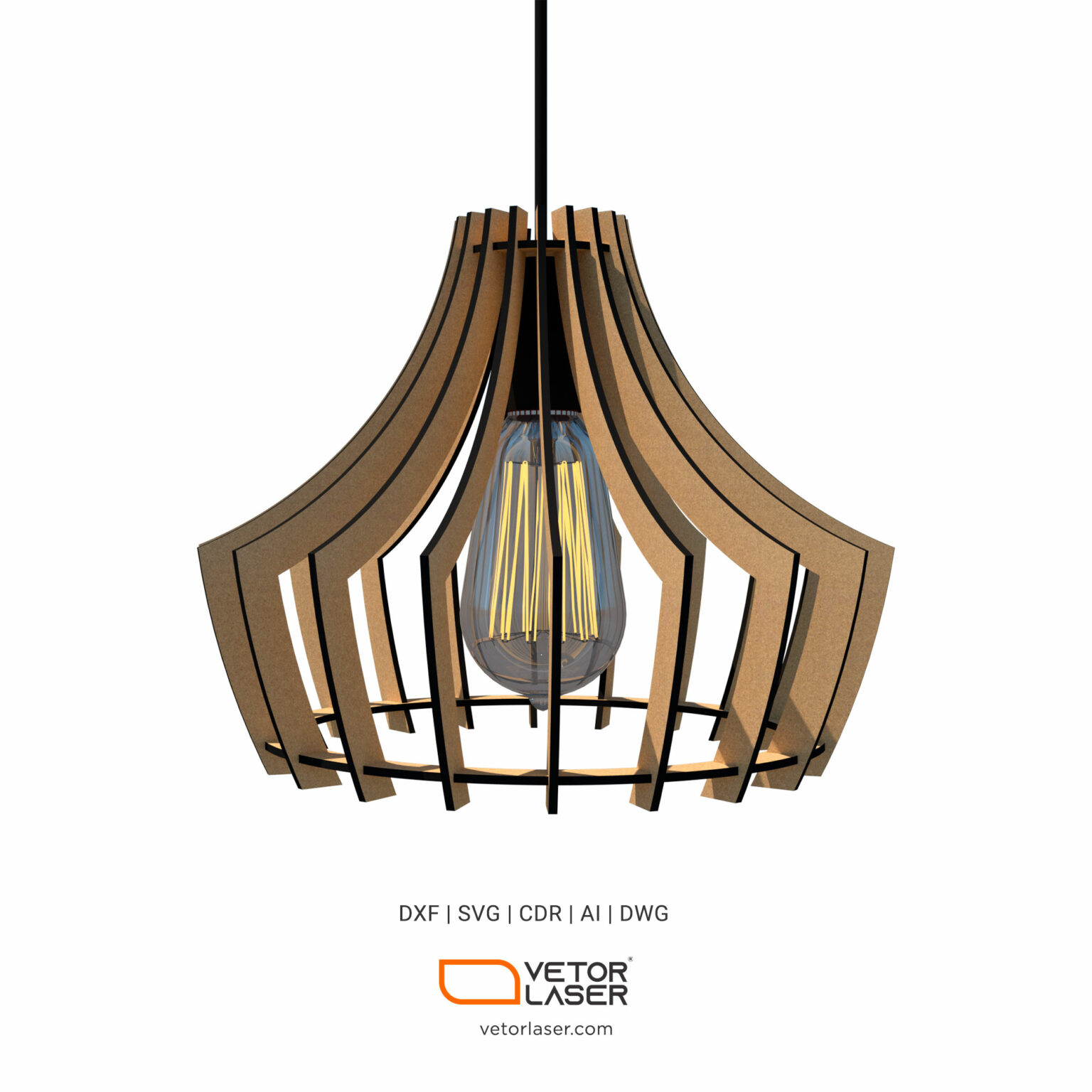 Laser Cut File Lighting Fixtures Project Template SVG DXF – VLP2320LX ...