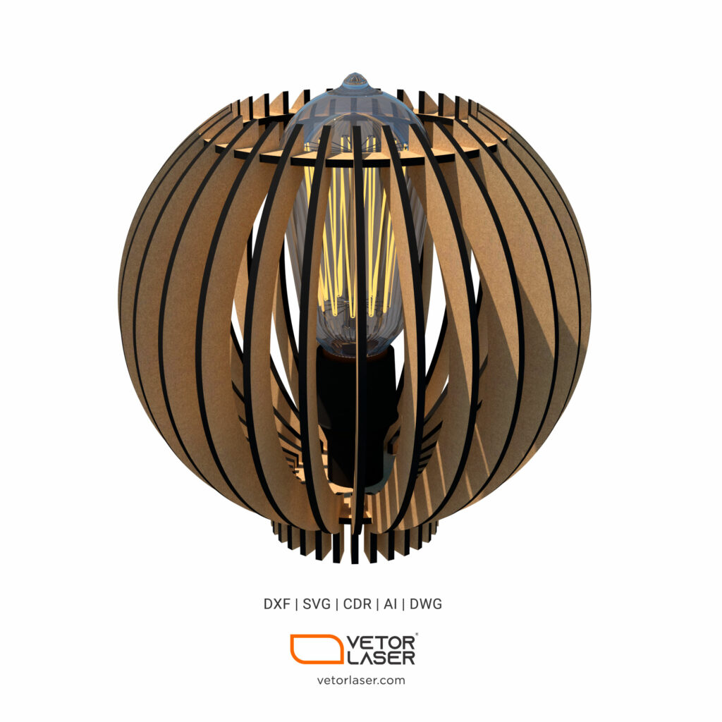 Laser Cut File Lamp Shades Project Template SVG DXF – VLA0120 - Laser ...