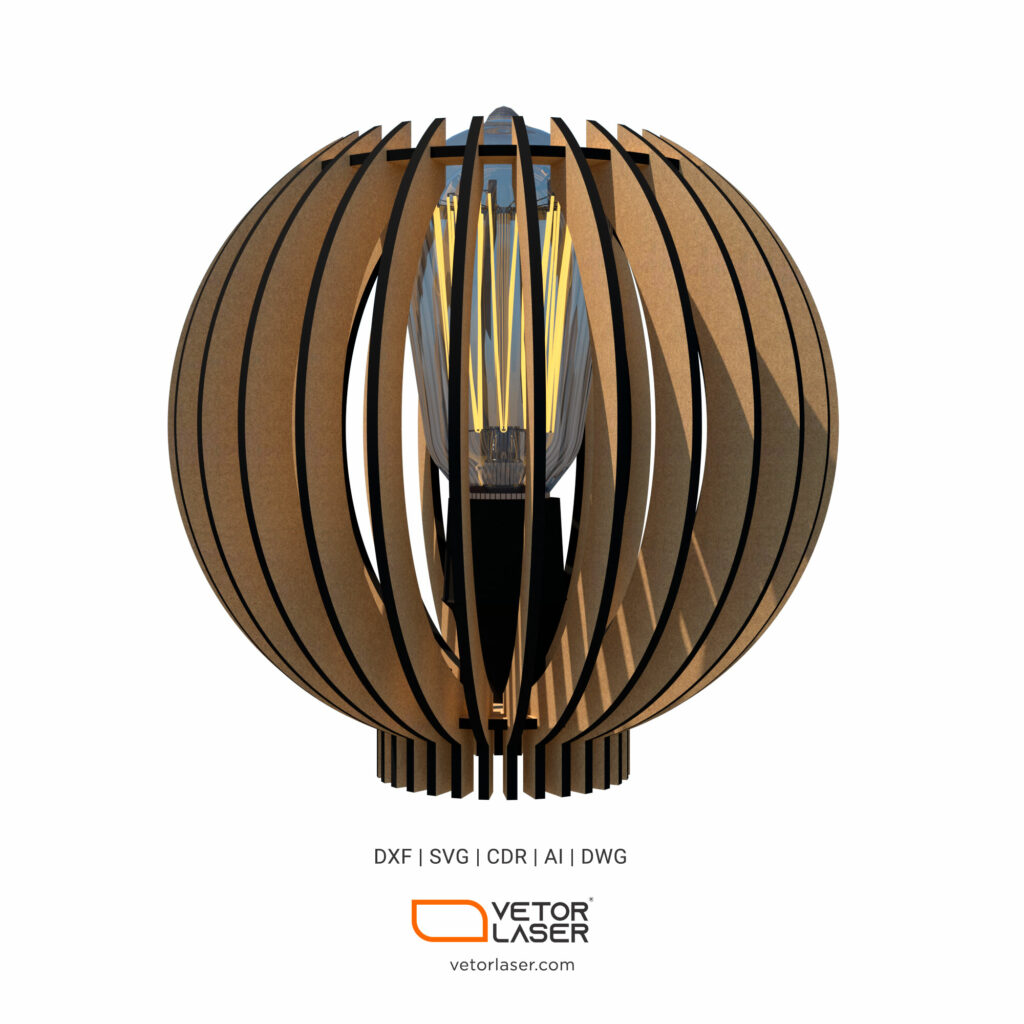 Laser Cut File Lamp Shades Project Template SVG DXF – VLA0120 - Laser ...
