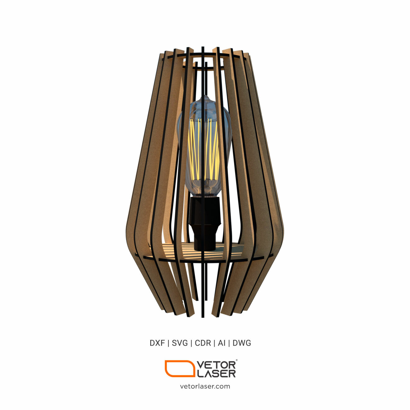 Laser Cut File Lamp Shades Project Template SVG DXF – VLA0321 - Laser ...