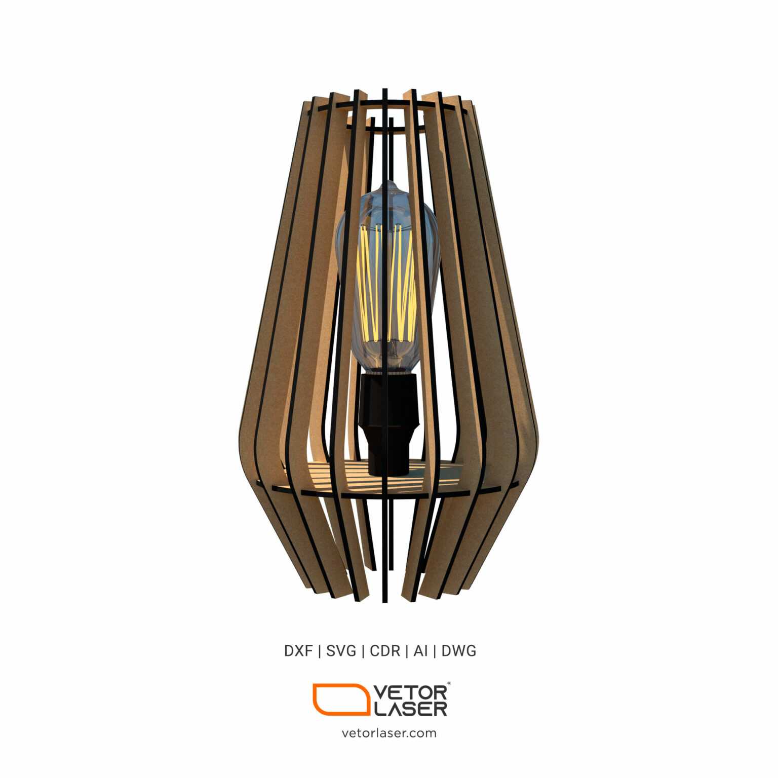 Laser Cut File Lamp Shades Project Template SVG DXF – VLA0321