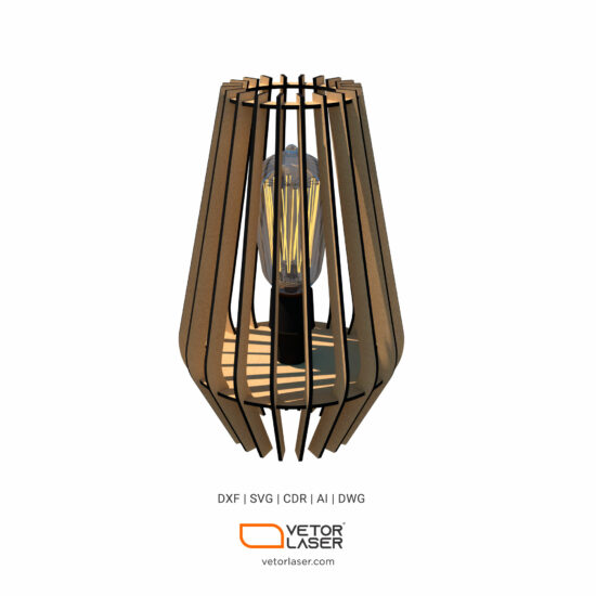 Laser Cut File Lamp Shades Project Template SVG DXF – VLA0321