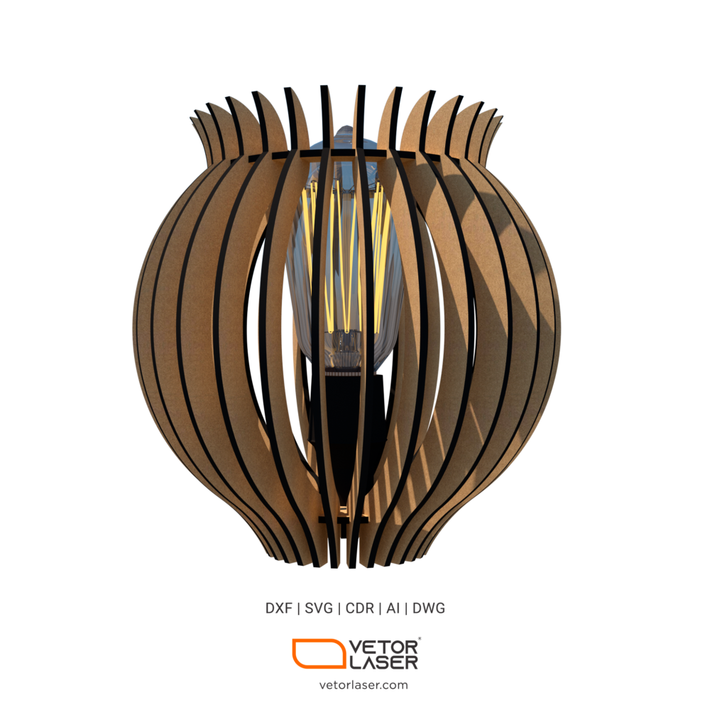 Laser Cut File Lamp Shades Project Template SVG DXF – VLA0420 - Laser ...
