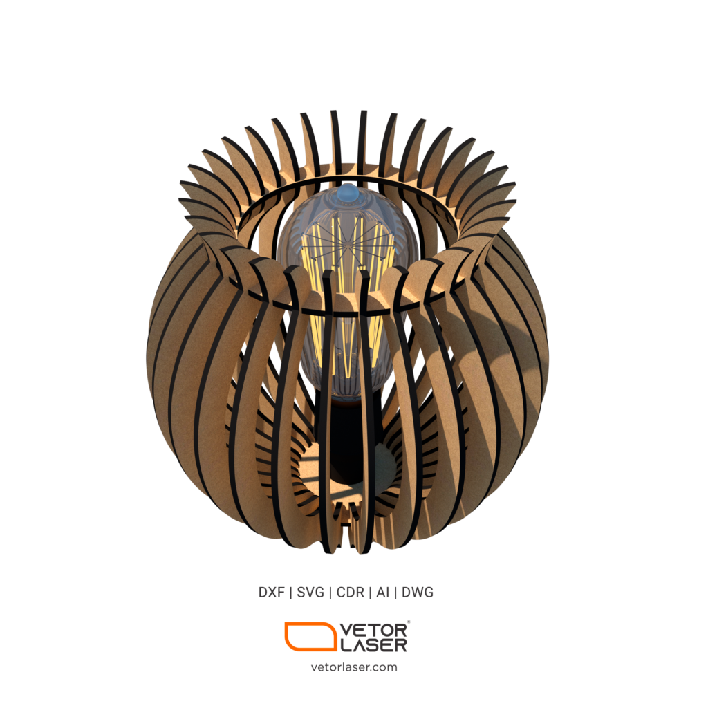 Laser Cut File Lamp Shades Project Template SVG DXF – VLA0420 - Laser ...