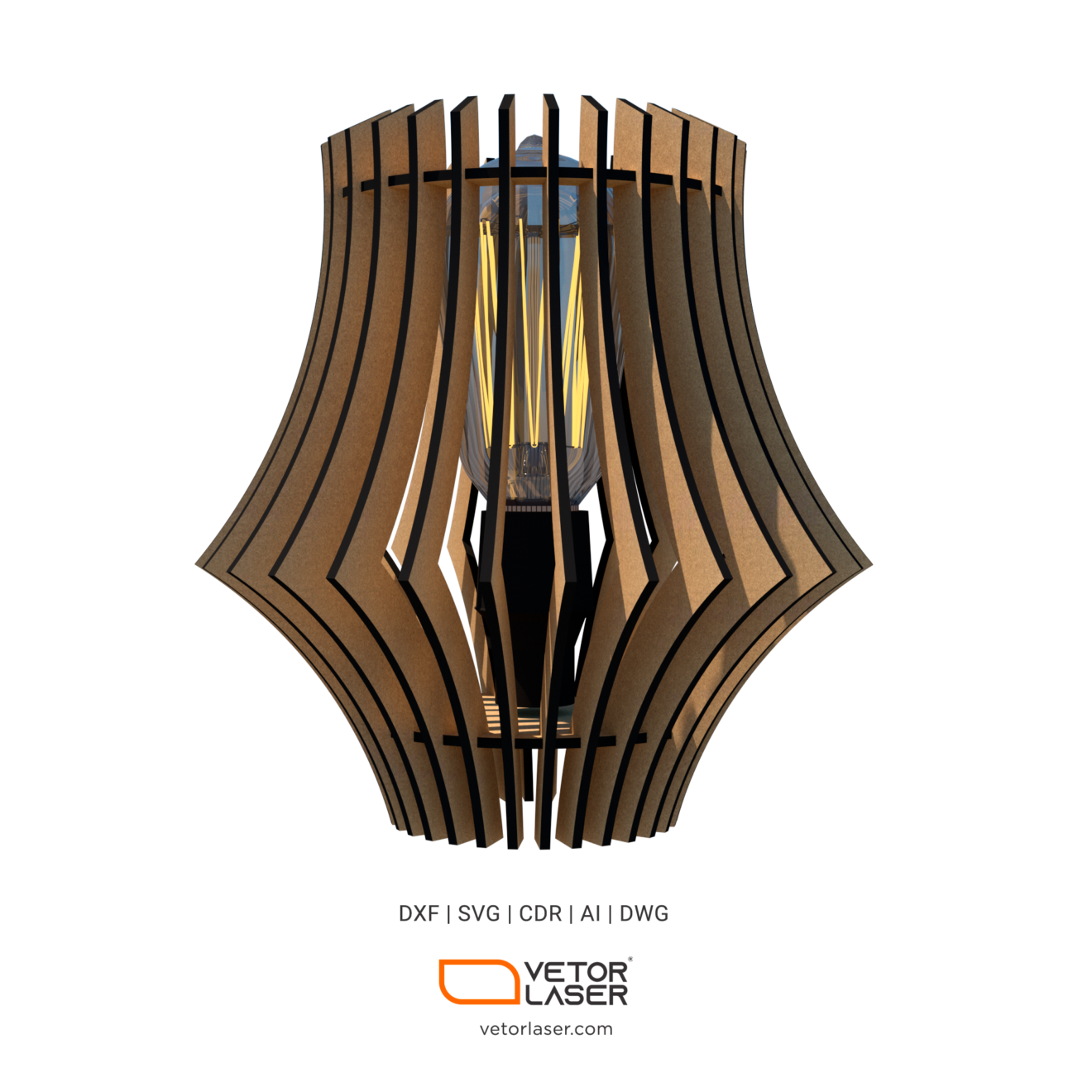 Laser Cut File Lamp Shades Project Template SVG DXF – VLA0520 - Laser ...