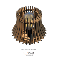 Laser Cut File Lamp Shades Project Template SVG DXF – VLA0520