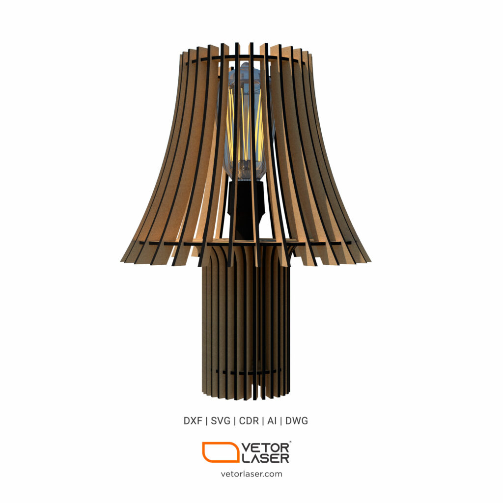 Laser Cut File Lamp Shades Project Template SVG DXF – VLA0620 - Laser ...