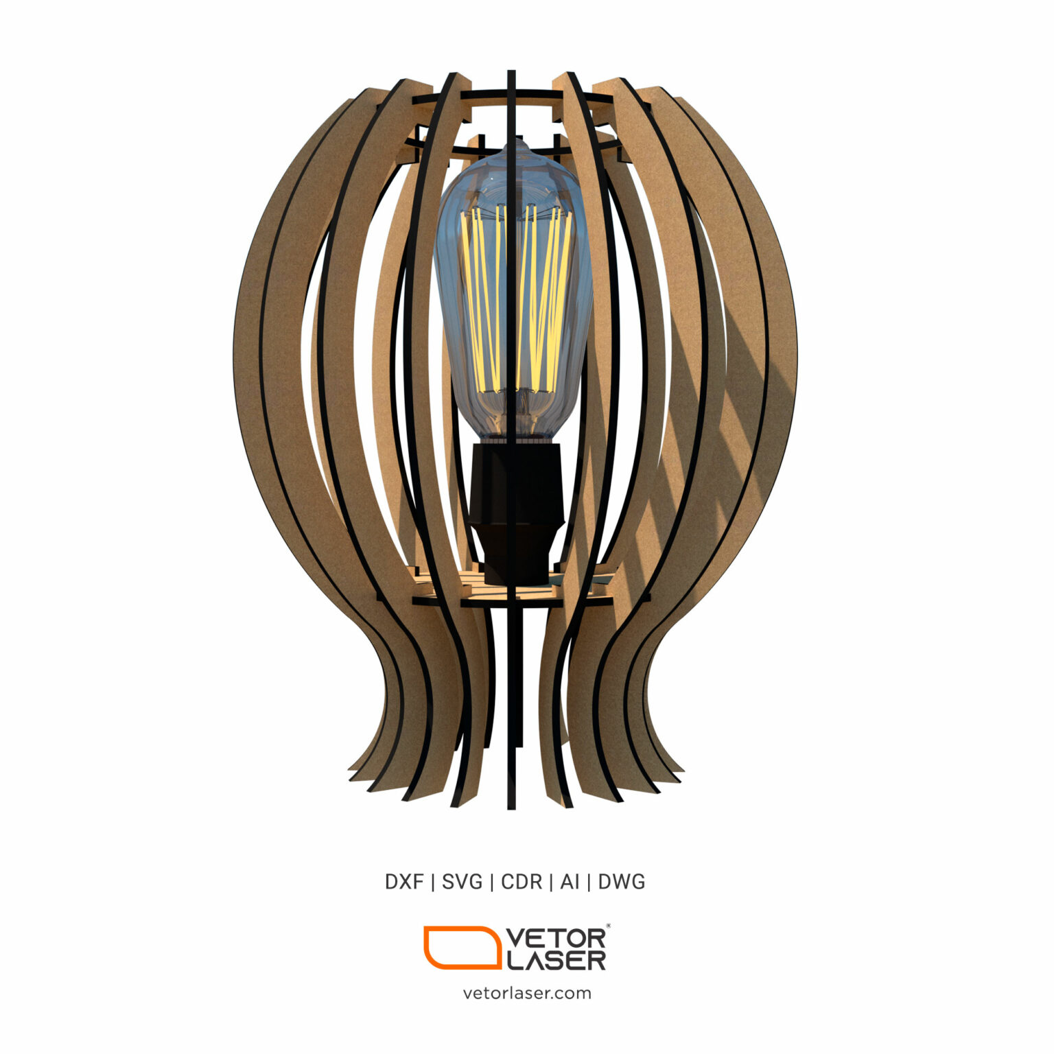 Laser Cut File Lamp Shades Project Template SVG DXF – VLA1020 - Laser ...