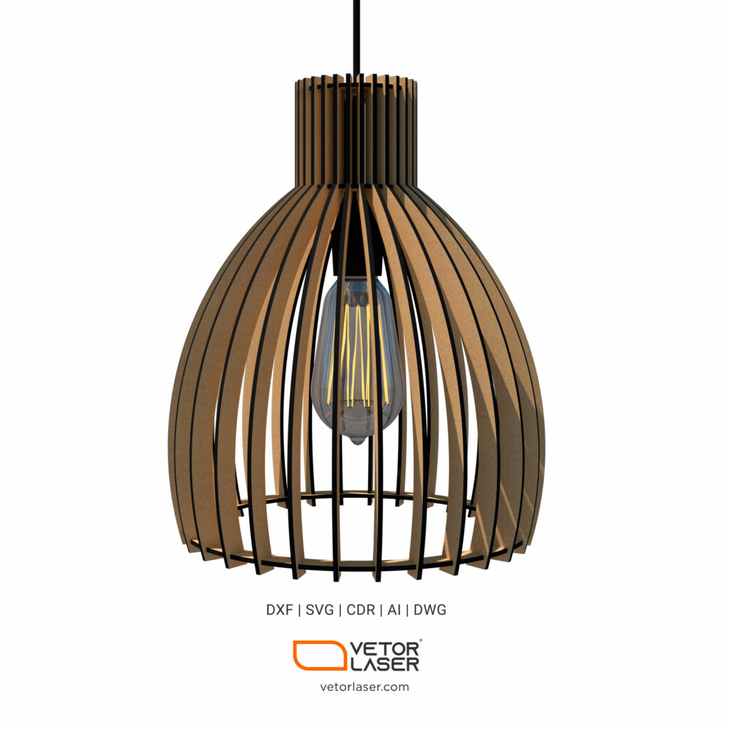 Laser Cut File Lighting Fixtures Project Template SVG DXF – VLP5021LX ...