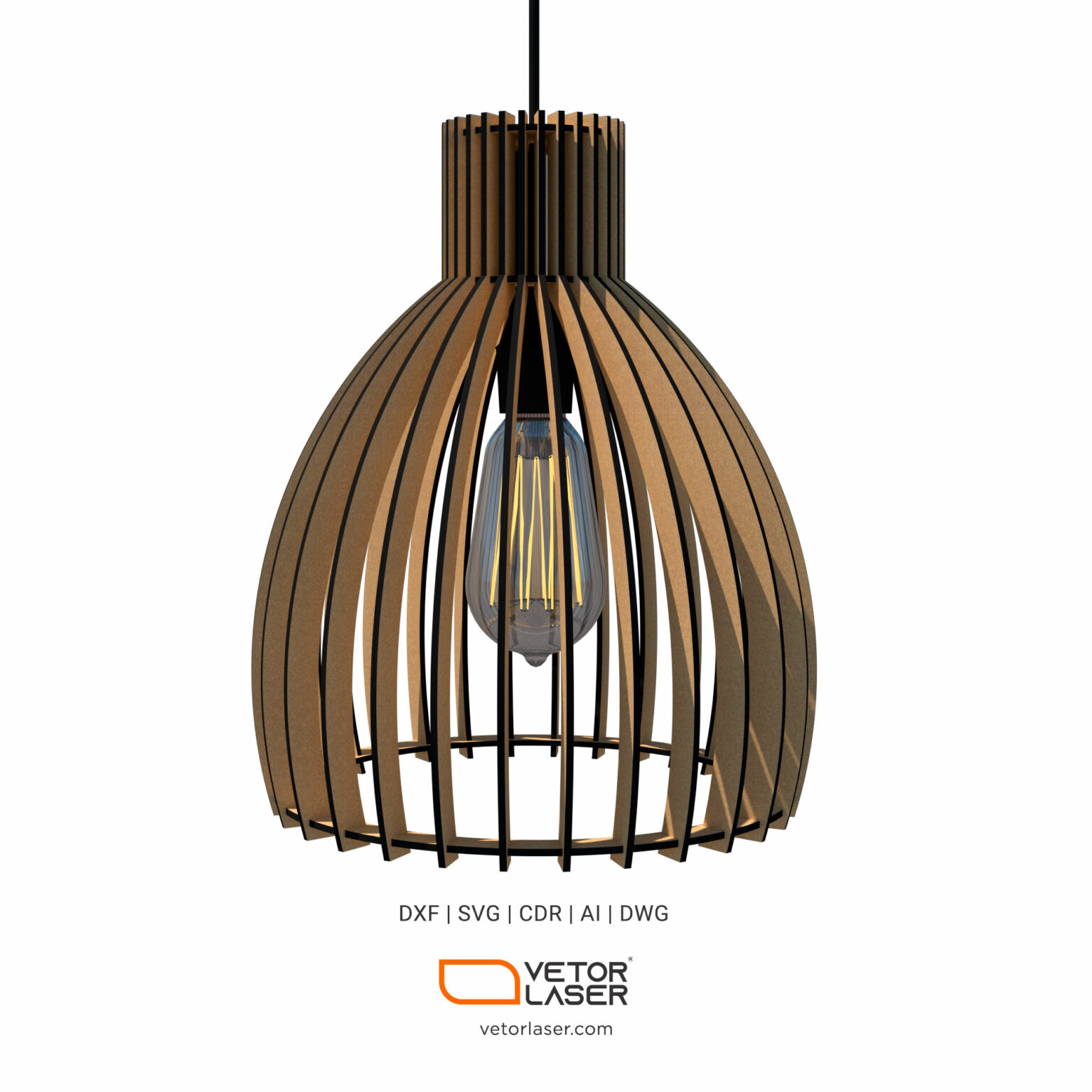 Laser Cut File Lighting Fixtures Project Template SVG DXF – VLP5021LX ...