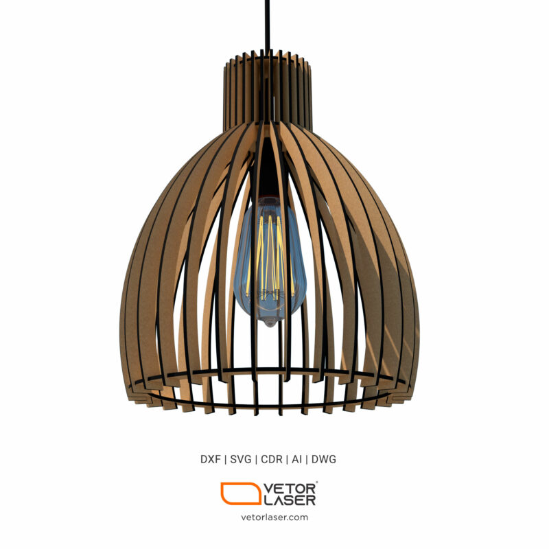 Laser Cut File Lighting Fixtures Project Template SVG DXF – VL0320 ...