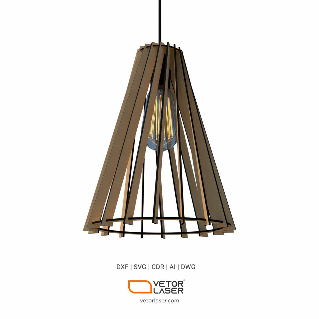 Laser Cut File Lighting Fixtures Project Template SVG DXF – VL0520 ...