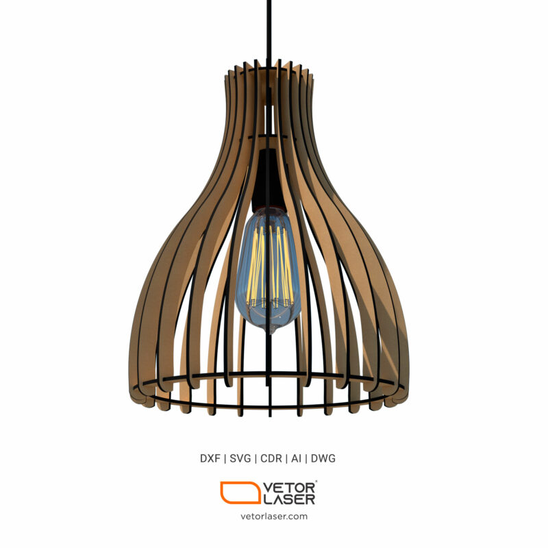 Laser Cut File Lighting Fixtures Project Template SVG DXF – VLP0620