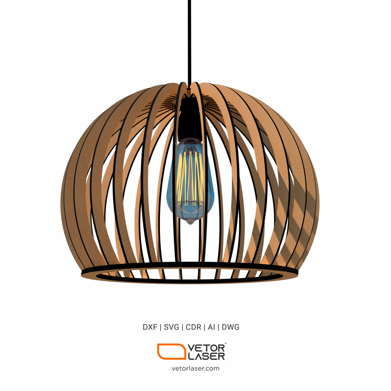 Laser Cut File Lighting Fixtures Project Template SVG DXF – VLP1720