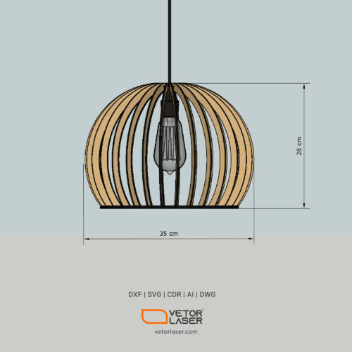 Laser Cut File Lighting Fixtures Project Template SVG DXF – VLP1720 ...