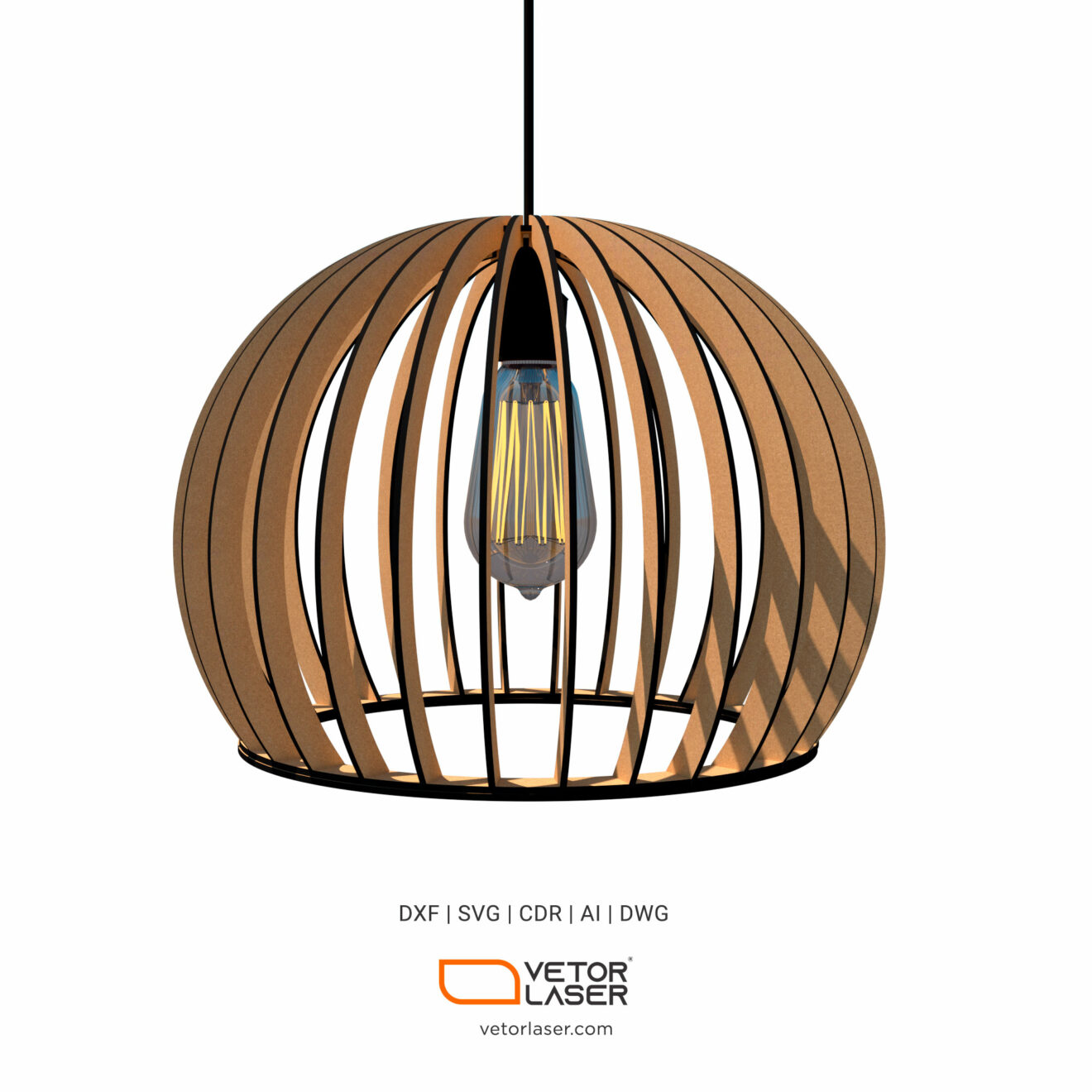 Laser Cut File Lighting Fixtures Project Template SVG DXF – VLP1720