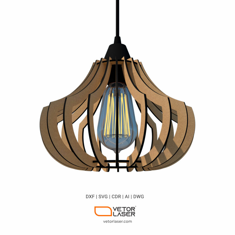 Laser Cut File Lighting Fixtures Project Template SVG DXF – VLP2320LX