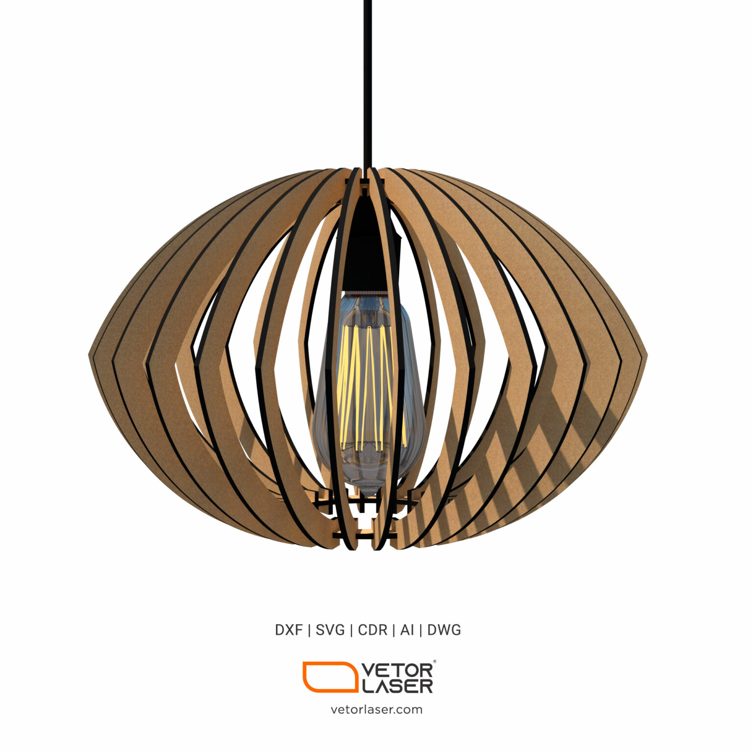 Laser Cut File Lighting Fixtures Project Template SVG DXF – VLP2420 ...