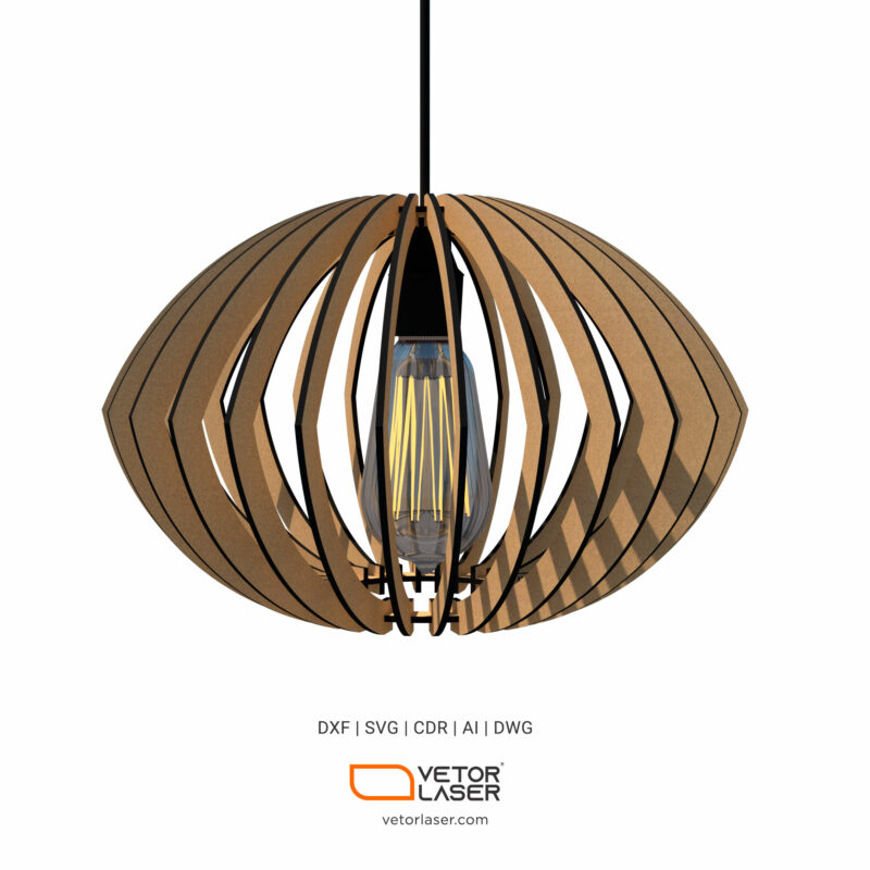 Laser Cut File Lighting Fixtures Project Template SVG DXF – VLP4421 ...