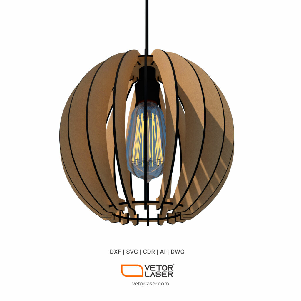Laser Cut File Lighting Fixtures Project Template SVG DXF – VLP3921 ...