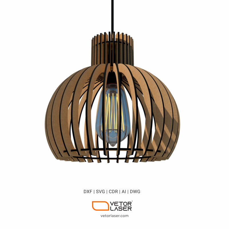 Laser Cut File Lighting Fixtures Project Template SVG DXF – VLP4321 ...