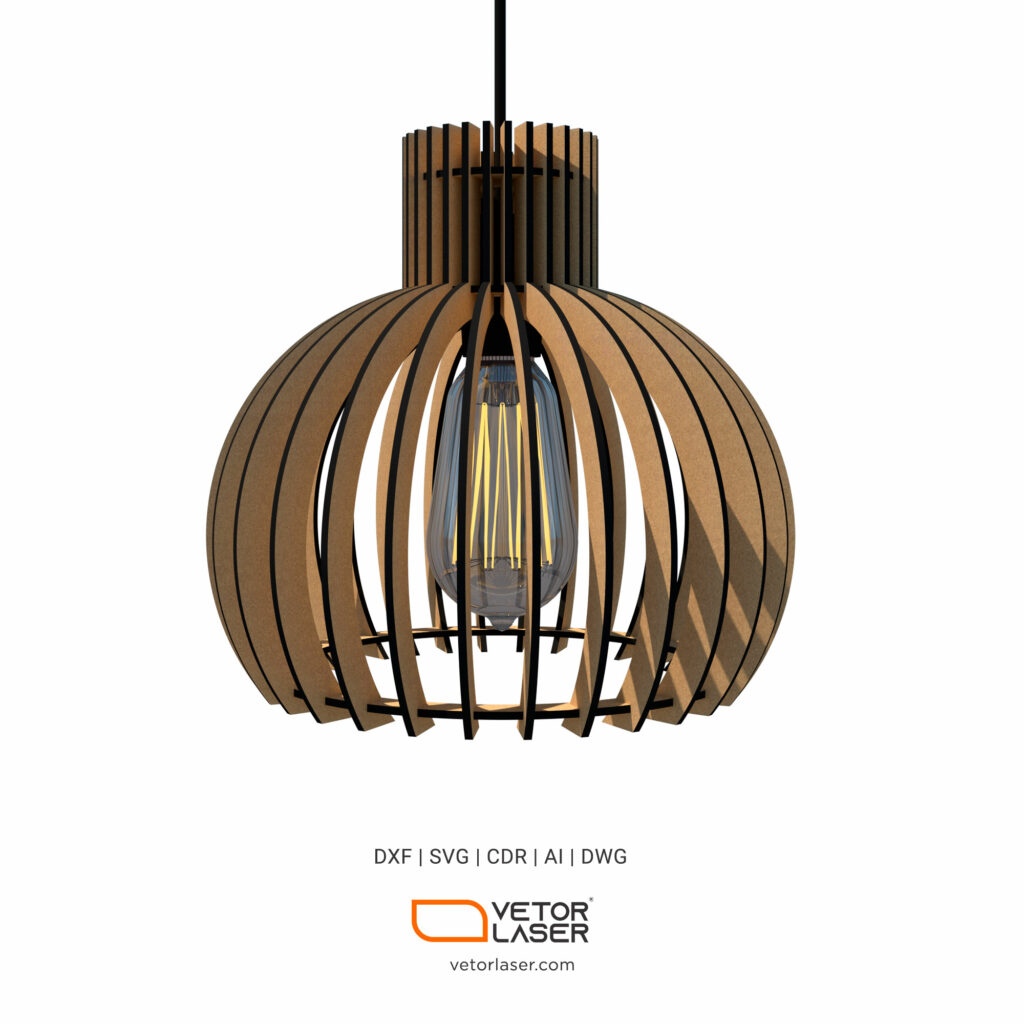 Laser Cut File Lighting Fixtures Project Template SVG DXF – VLP4321 ...