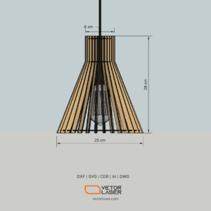 Laser Cut File Lighting Fixtures Project Template SVG DXF – VLP4421