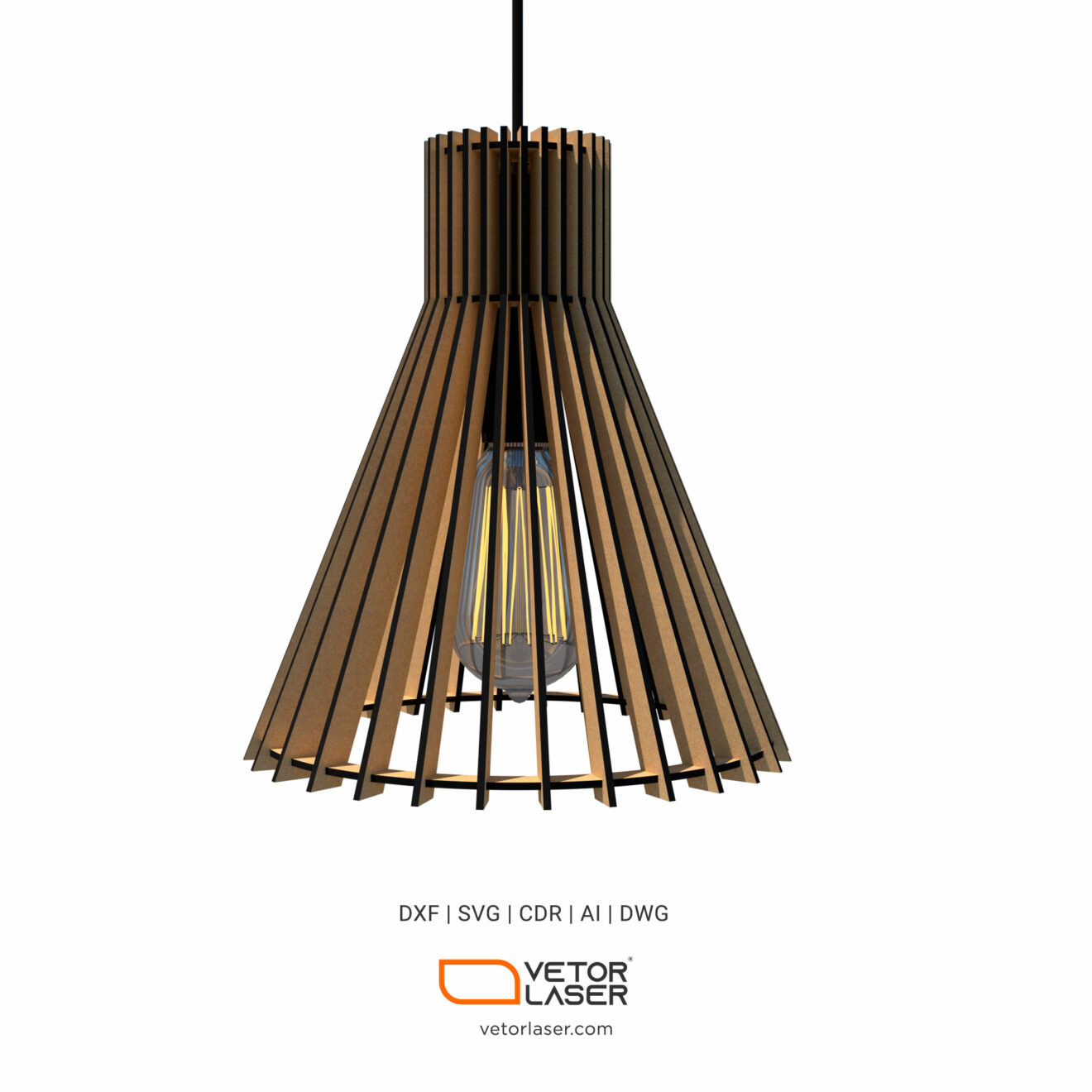 Laser Cut File Lighting Fixtures Project Template SVG DXF – VLP4421 ...
