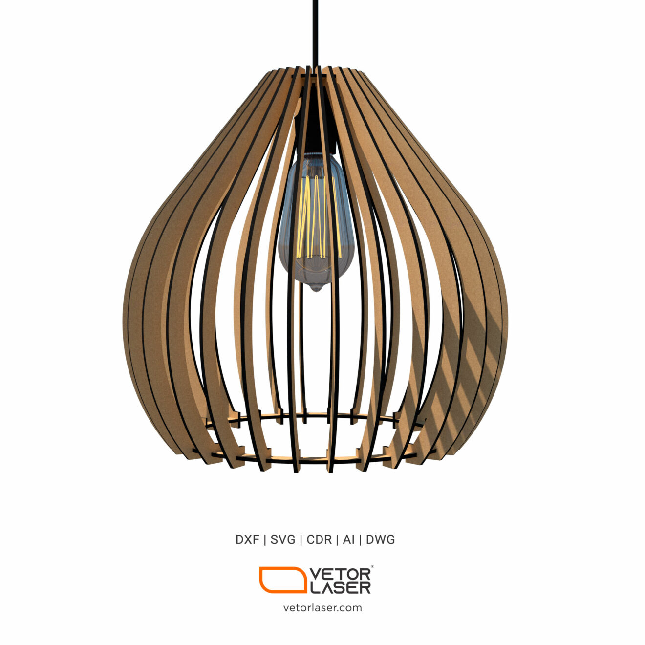 Laser Cut File Lighting Fixtures Project Template SVG DXF – VLP4721 ...