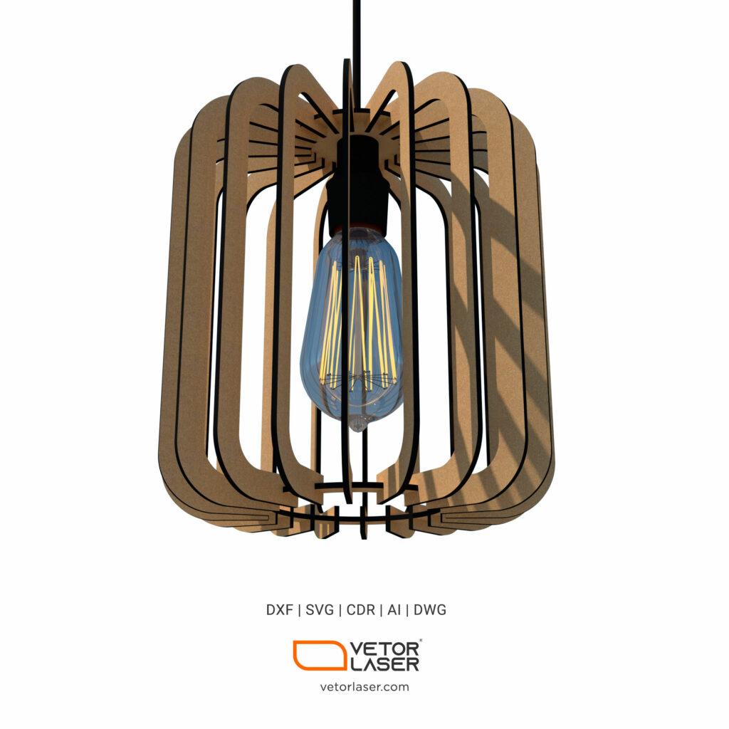 Laser Cut File Lighting Fixtures Project Template SVG DXF – VLP5221 ...