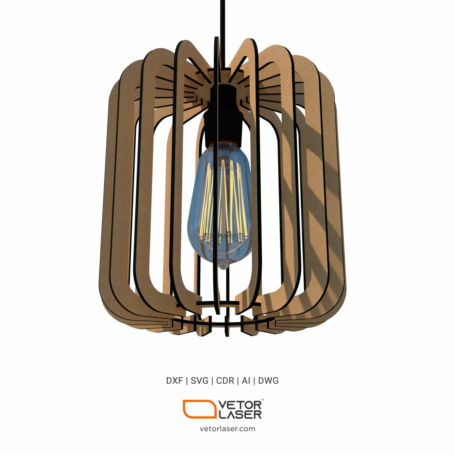Laser Cut File Lighting Fixtures Project Template SVG DXF – VLP5221 ...