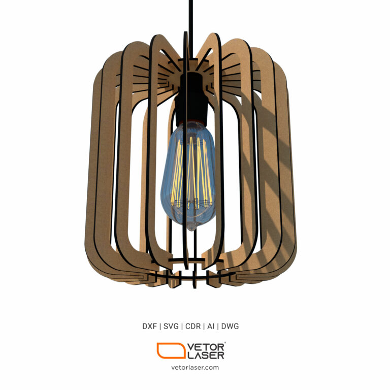 Laser Cut File Lighting Fixtures Project Template SVG DXF – VLP5221