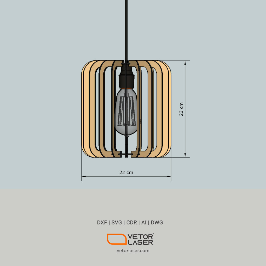 Laser Cut File Lighting Fixtures Project Template SVG DXF – VLP5221 ...