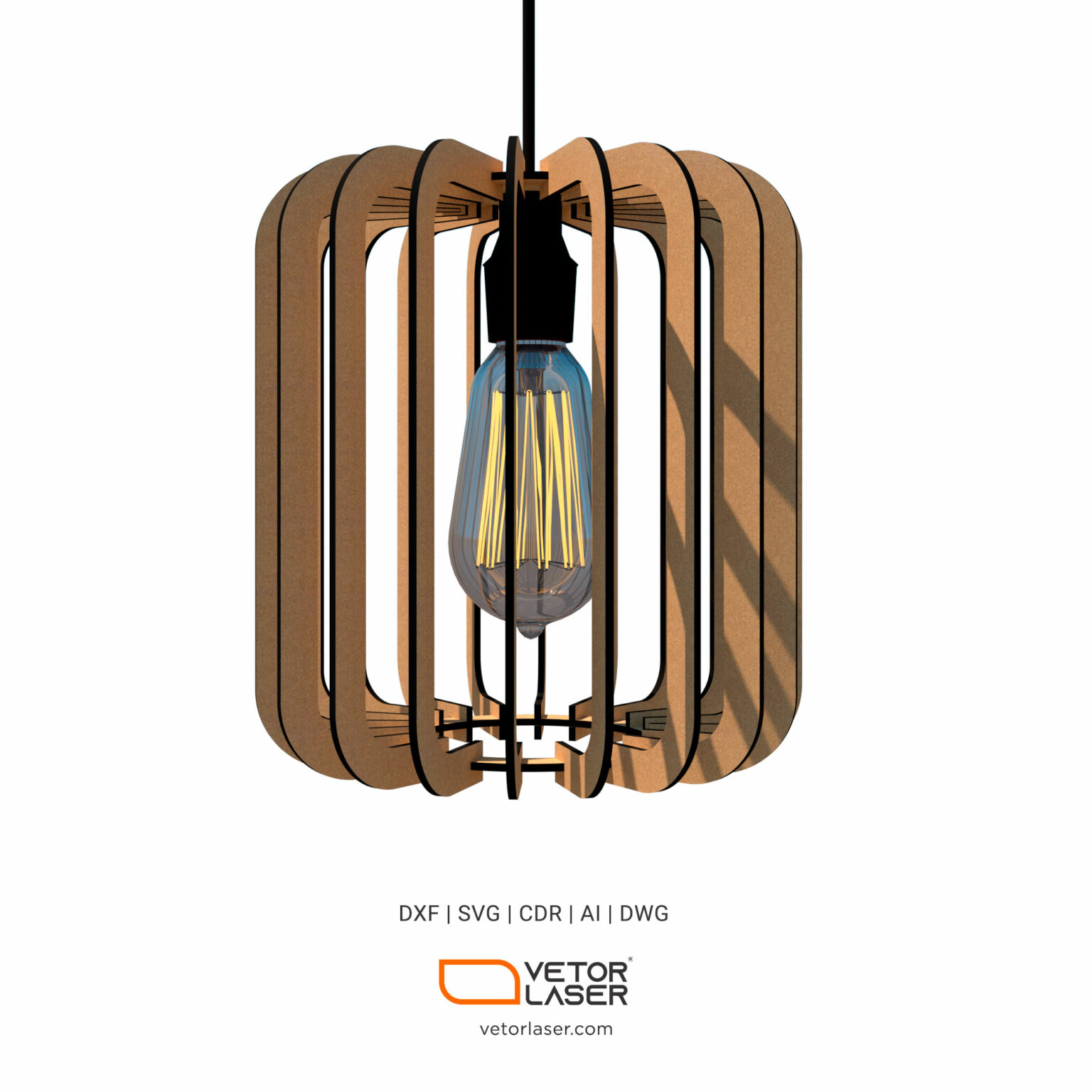 Laser Cut File Lighting Fixtures Project Template SVG DXF – VLP5221