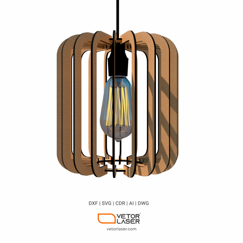 Laser Cut File Lighting Fixtures Project Template SVG DXF – VLP5221 ...