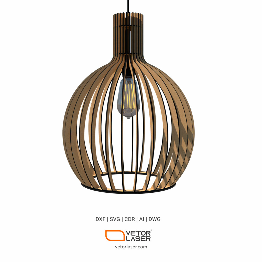 Laser Cut File Lighting Fixtures Project Template SVG DXF – VLP8621 ...
