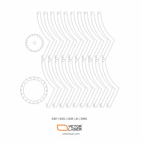 Laser Cut File Pendant Ceiling Lights Project Template SVG DXF – VLP2821