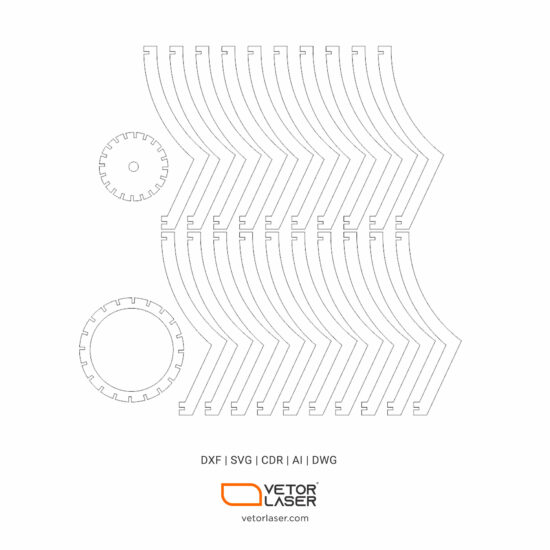 Laser Cut File Pendant Ceiling Lights Project Template SVG DXF ...