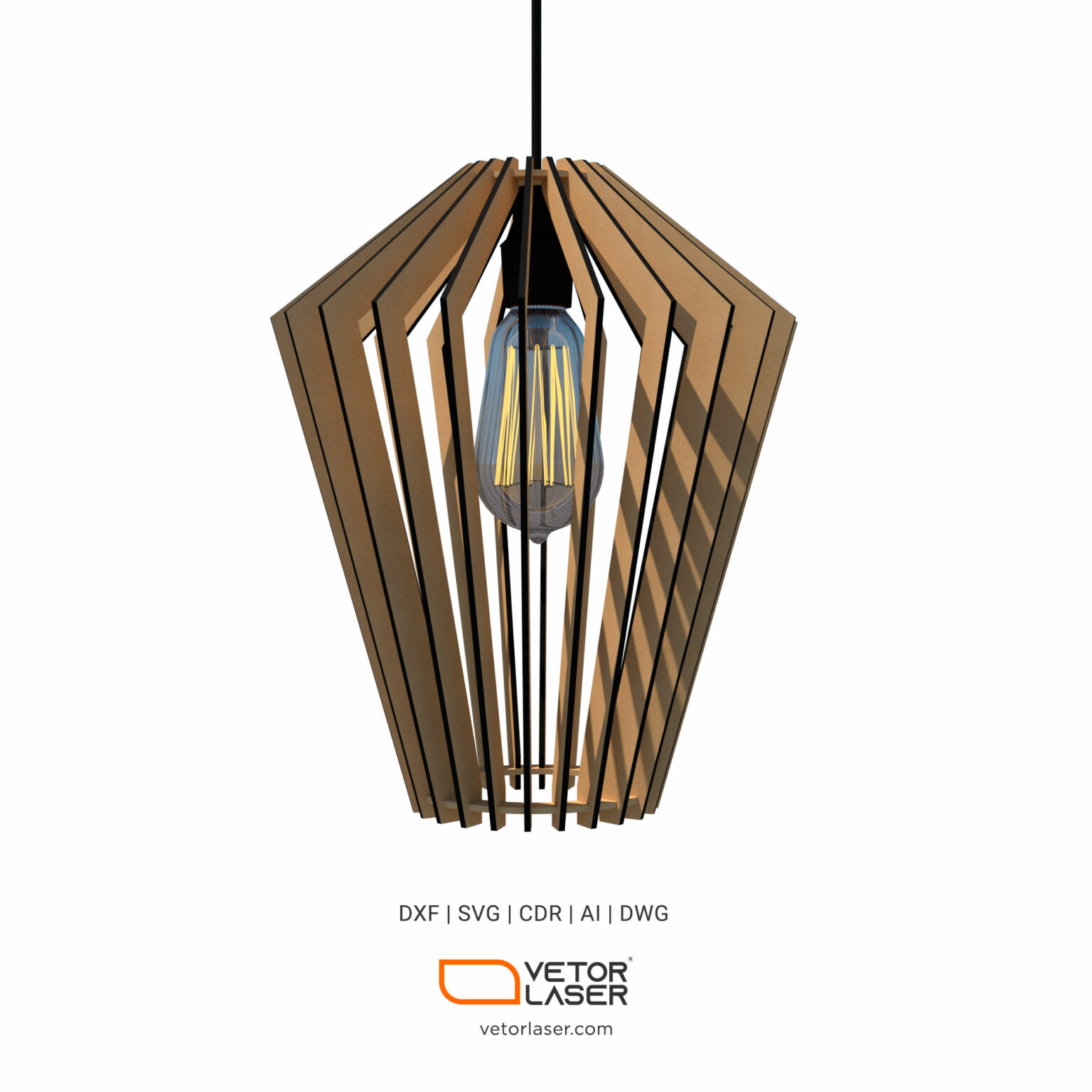 Laser Cut File Lighting Fixtures Project Template SVG DXF – VLP4221LX ...