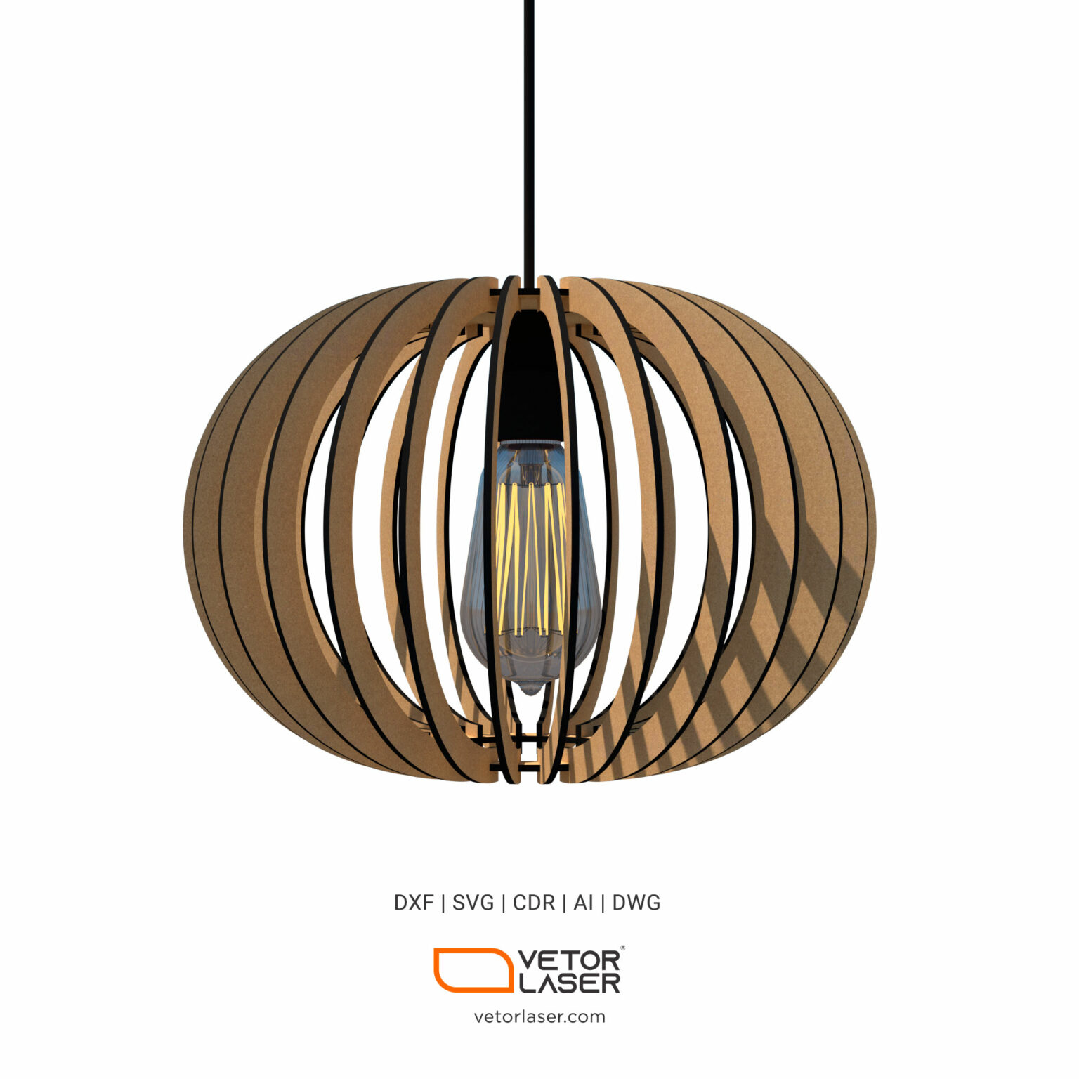 Laser Cut File Lighting Fixtures Project Template SVG DXF – VLP4421 ...