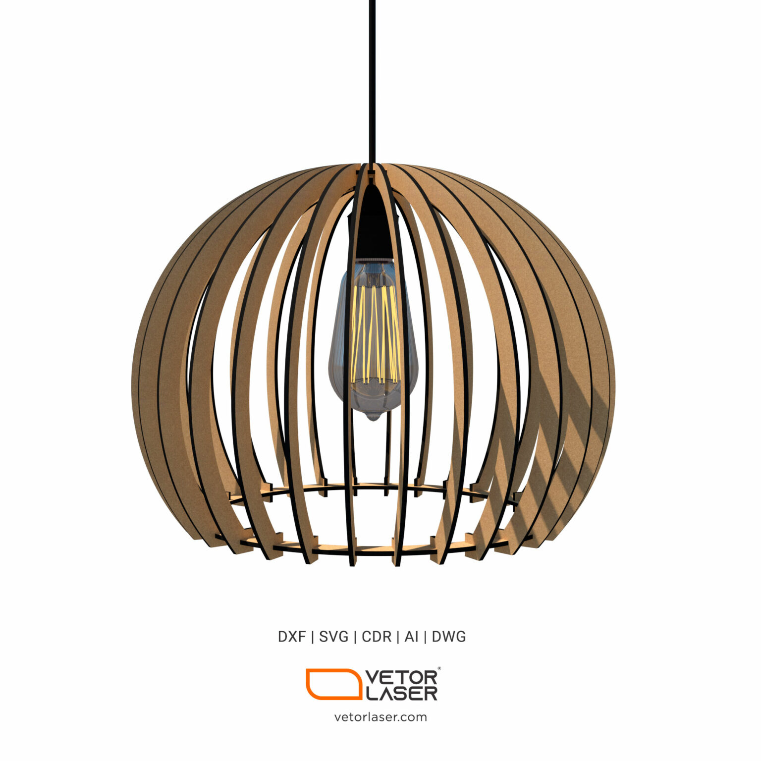 Laser Cut File Lighting Fixtures Project Template SVG DXF – VLP0620 ...