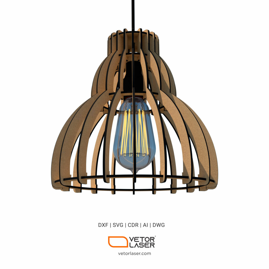 Laser Cutter File Lighting Fixtures Project Template SVG DXF – VLP1320 ...