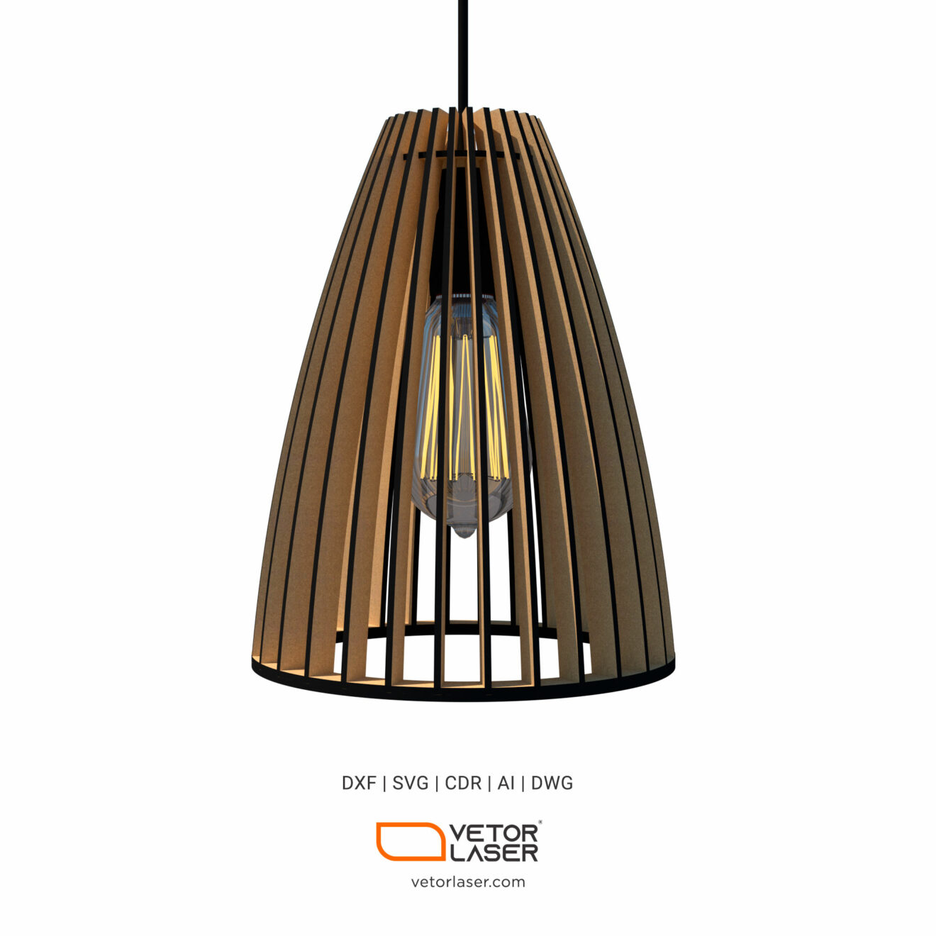 Laser Cut File Lighting Fixtures Project Template SVG DXF – VLP3121