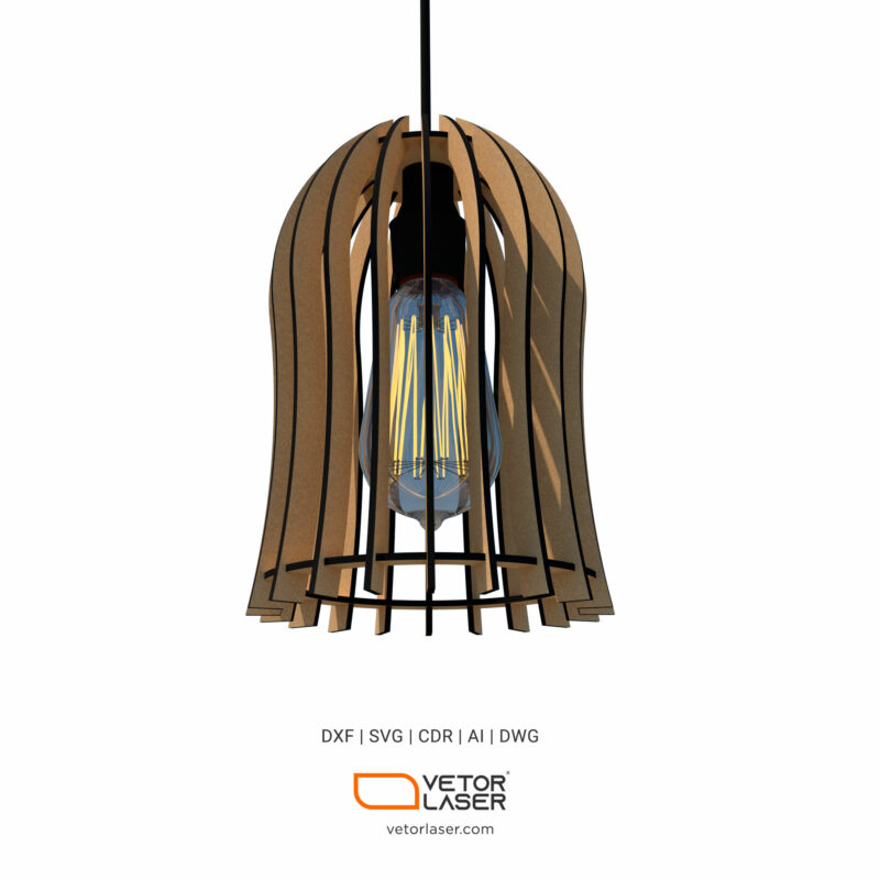 Laser Cutter File Lighting Fixtures Project Template SVG DXF – VLP4121
