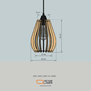 Laser Cut File Lighting Fixtures Project Template SVG DXF – VLP5021LX