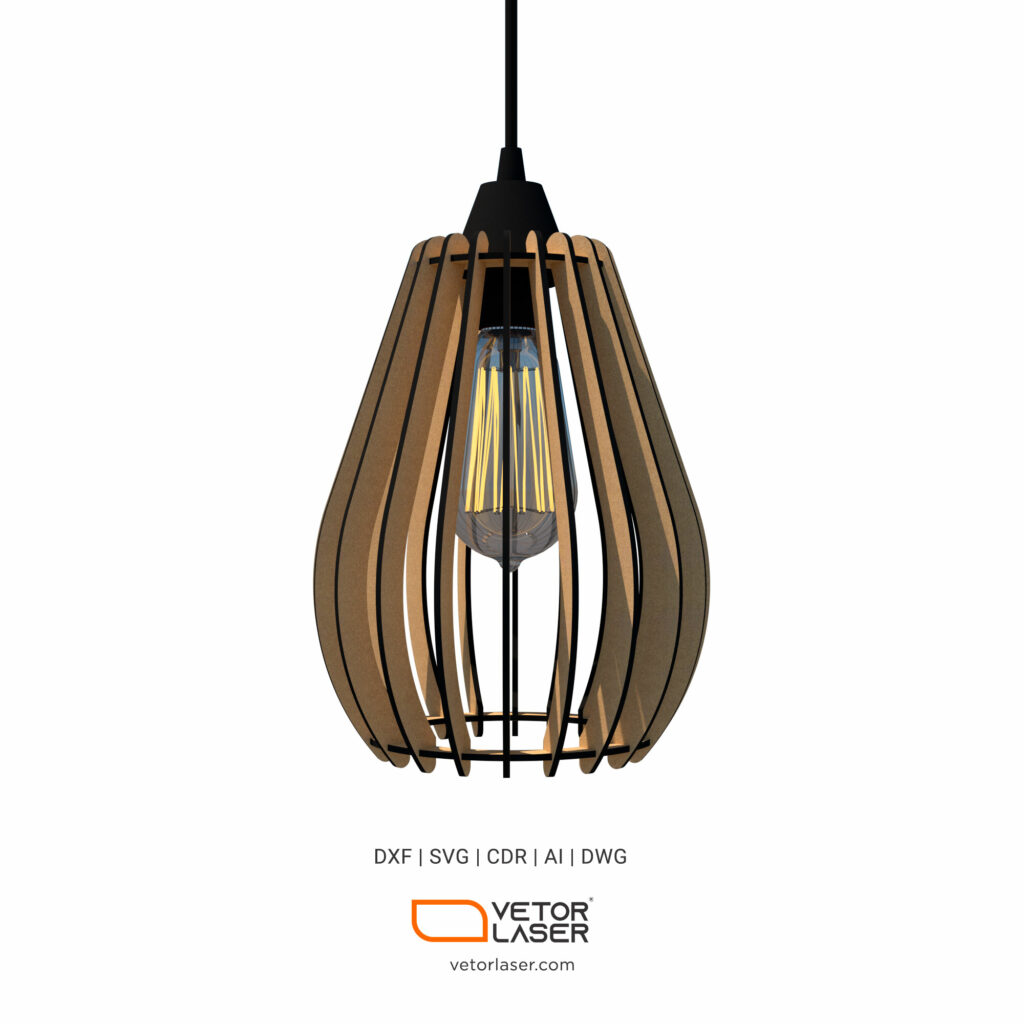 Laser Cut File Lighting Fixtures Project Template SVG DXF – VLP5021LX ...